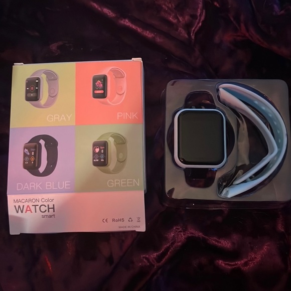 Wearables | Smart Watch Dark Blue Band Incoming And Outgoing Calls ...